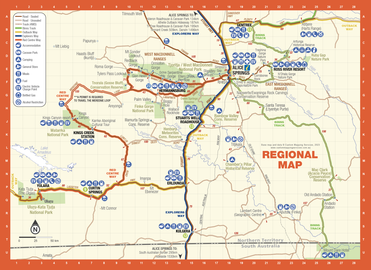 Maps - Explore the Red Centre